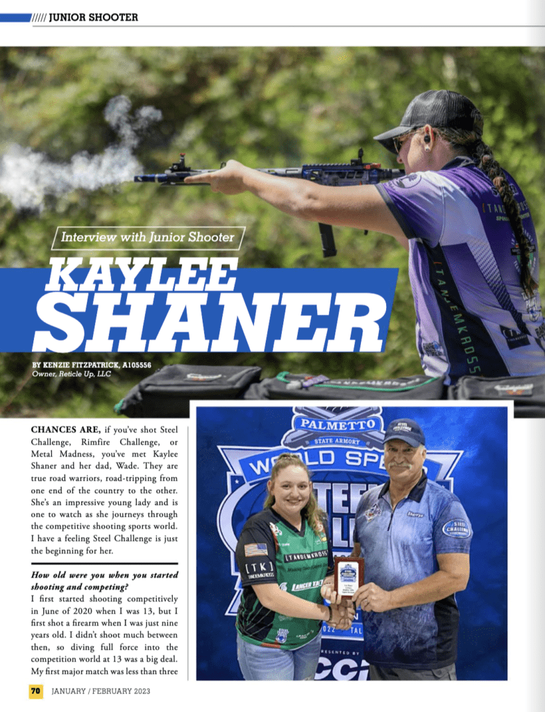 Interview with Junior Shooter: Kaylee Shaner - 3 Gun Kenzie